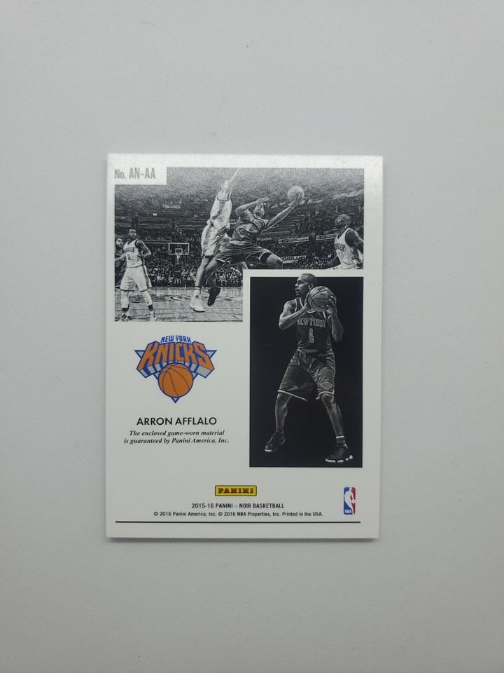 2015-16 Panini Noir Acetate Noir Prime #46/49 Arron Afflalo #AN-AA | eBay
