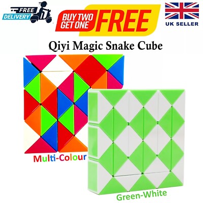 Qiyi Magic Snake Cube 36 Blocks 3D Twist Toy Brain Teaser Mind Novelty ...