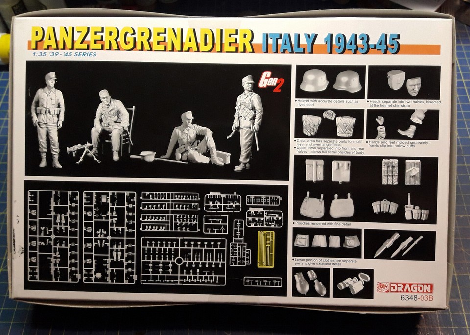 Dragon 6348 - 1/35 Scale - Panzergrenadier Italy 1943-1945 GEN2 | eBay