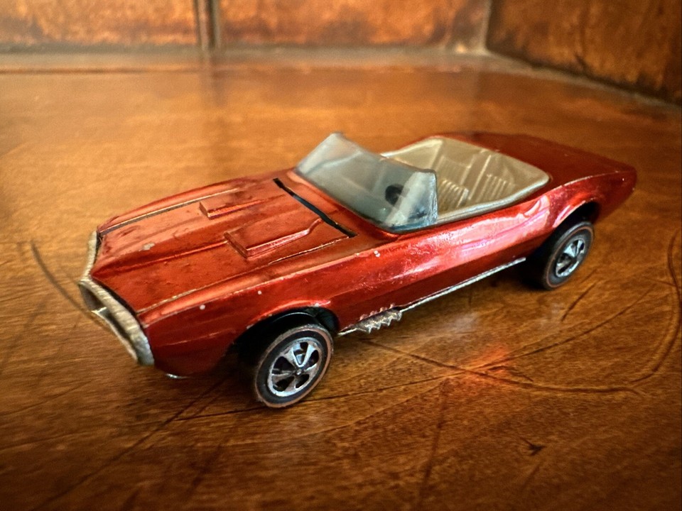 Vintage Original Mattel Hot Wheels Redline 1967 CUSTOM FIREBIRD in Red ...