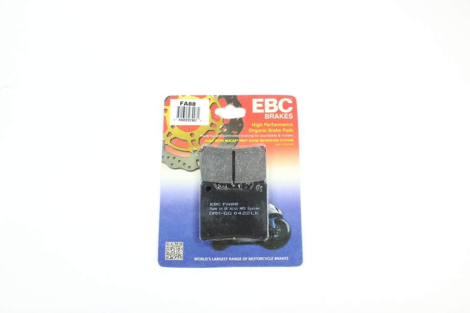 EBC FA88 Pads - Organic High Perf Brake Pads for Motorcycle - 1 Pair | eBay