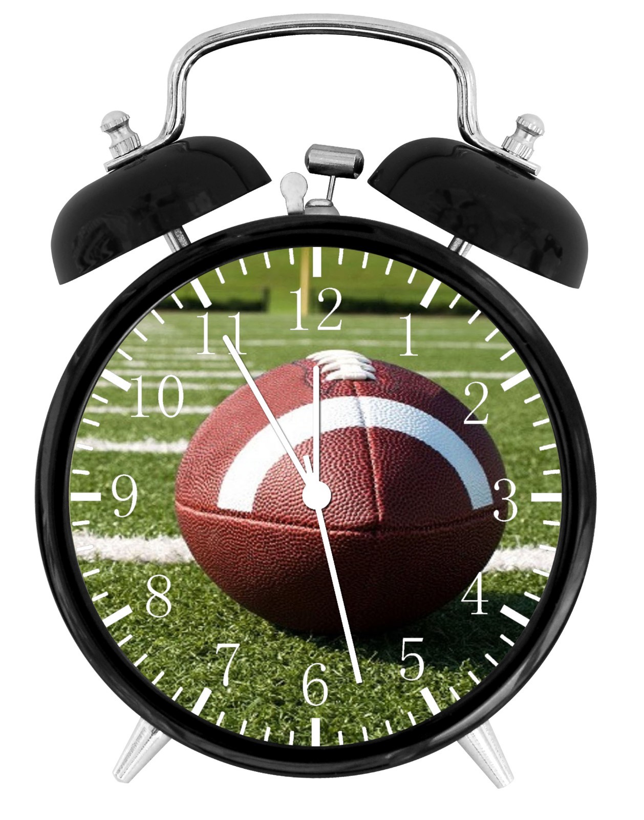 American Football Alarm Desk Clock 3.75" Home or Office Decor E79 Nice ...