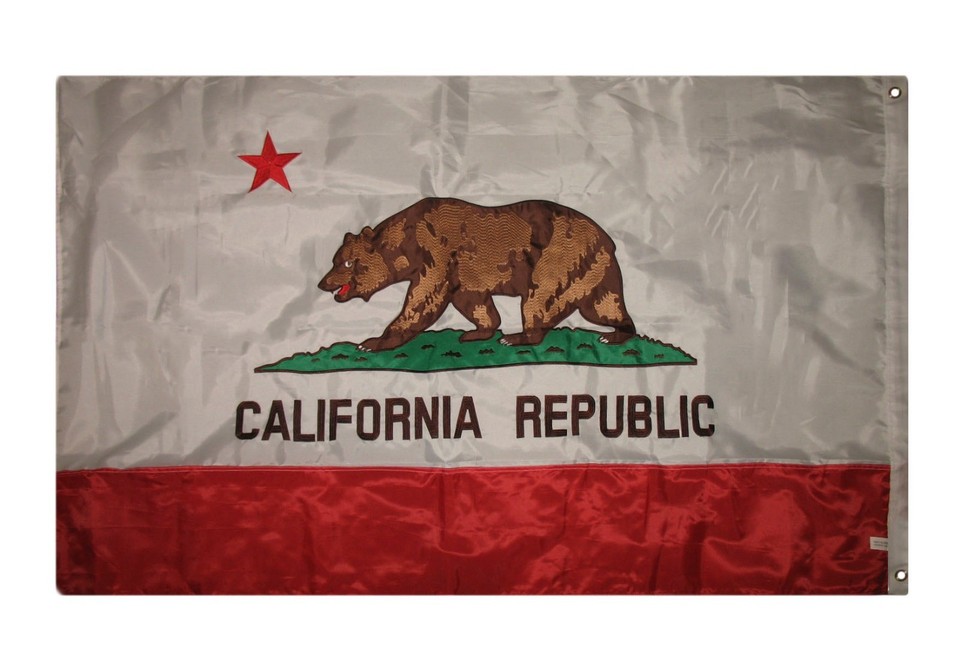 3x5 Embroidered California Double Sided 300D Sewn Nylon Flag Banner | eBay