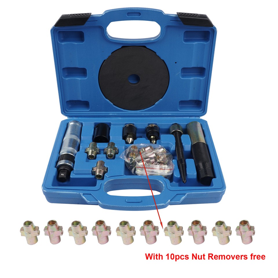 10pcs Nut Removers Master Locking Wheel Nut Removal Tool Kit w/ 10 Free ...