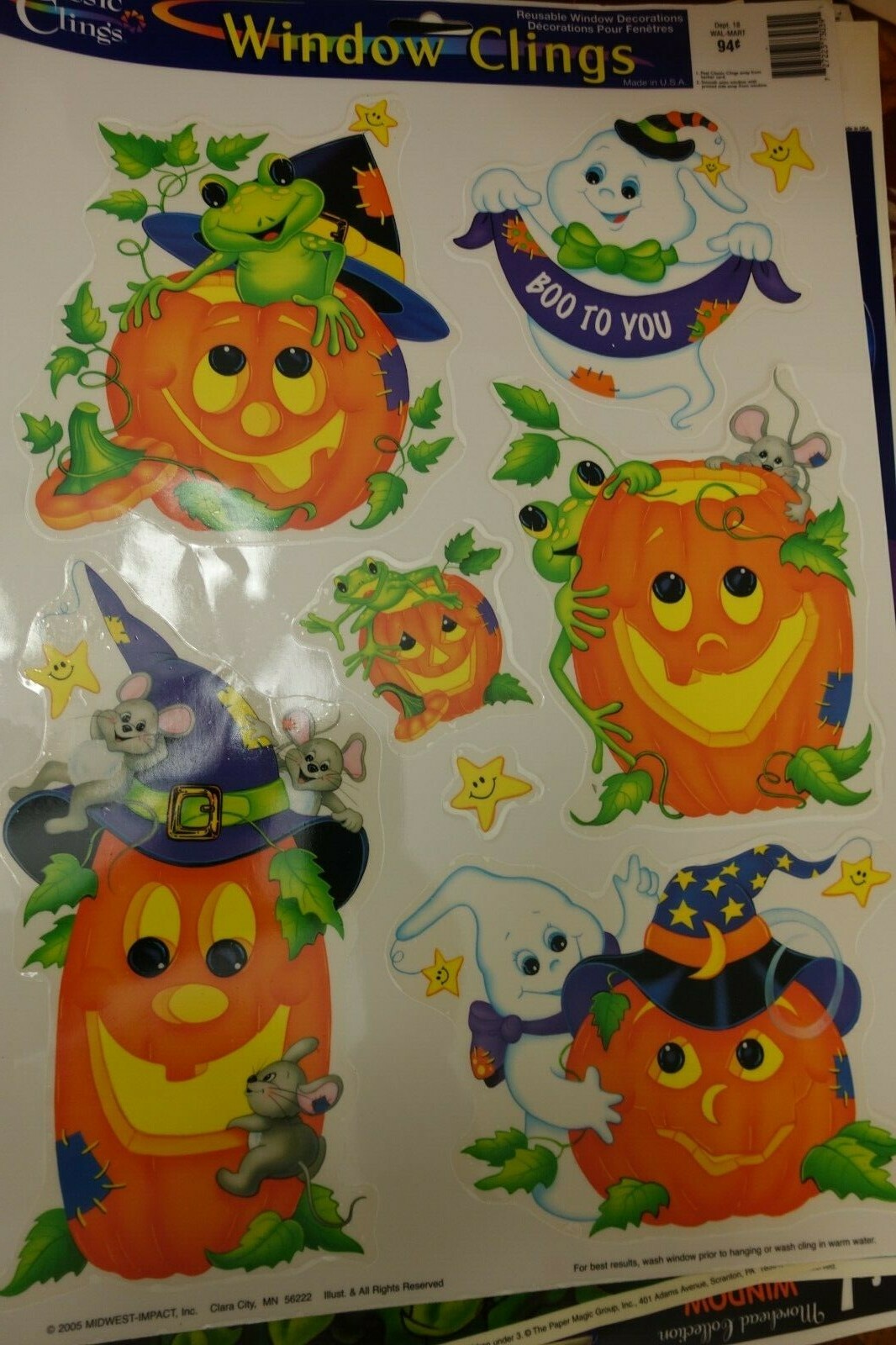 1 page Vintage Ruth Morehead Kids Trick or Treating Halloween Window ...