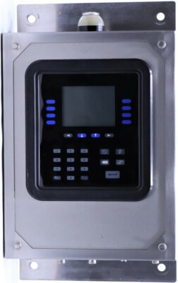 KRONOS SYSTEM 4500 P/N 8603869 TIME CLOCK IN STAINLESS STEEL ENCLOSURE ...