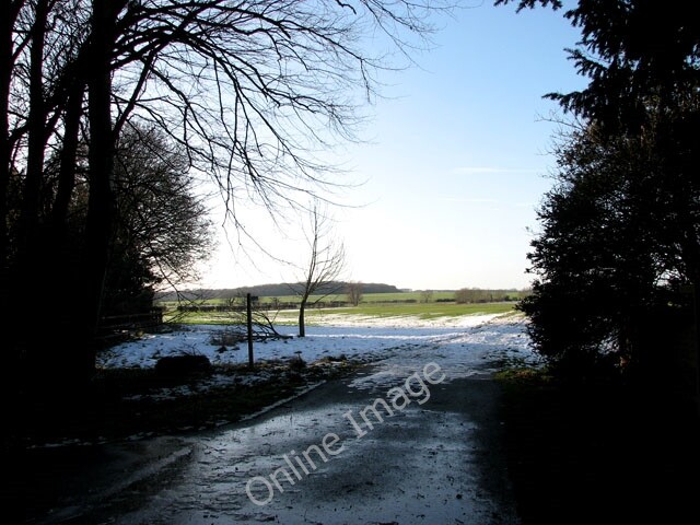 Photo 6x4 Icy footpath past St Mary's church Barton Bendish For a view ...