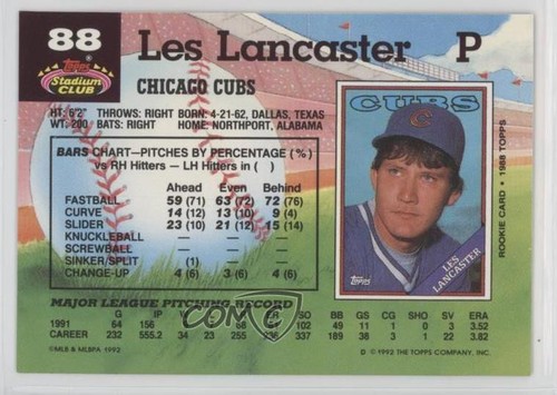 1992 Topps Stadium Club Les Lancaster #88 | eBay