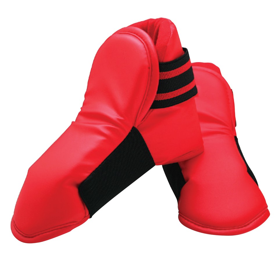 Vinyl Sparring Kick Foot Protectors Karate Taekwondo Kickboxing MMA ...