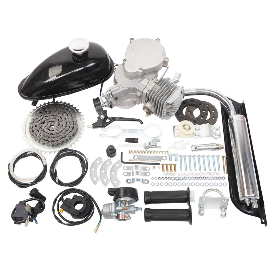 80cc 2 Stroke Petrol Gas Motor Engine Kit for Motorised Bicycle Push ...
