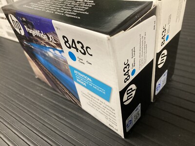 Genuine HP 843c PageWide XL Cartridge - Cyan (C1Q66A) | eBay
