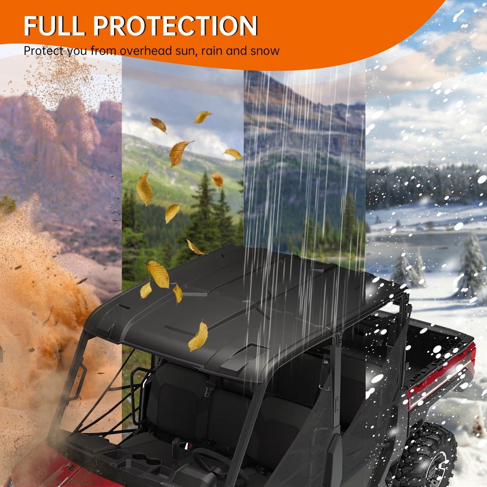 UTV Hard Roof Top For 2017-2024 Polaris Ranger XP 1000 CREW Replace ...