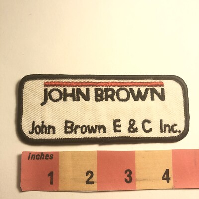 Vtg JOHN BROWN E & C INC. Engineering & Construction Advertising Patch ...