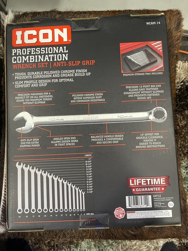 Icon Professional Metric 14 Piece Wrench Set WCAM-14 | eBay