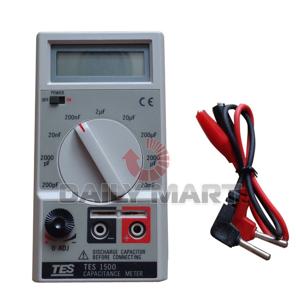 TES1500 Digital Capacitance Tester Meter up to 20mF 20000uF NEW | eBay