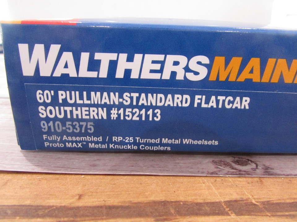HO Scale Walthers 910-5375 60'P-S Flatcar Southern Lot#3102 | eBay