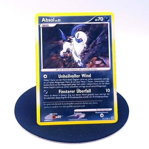 Pokemon Card Absol 21/132 Diamond & Pearl 2008 Good | eBay