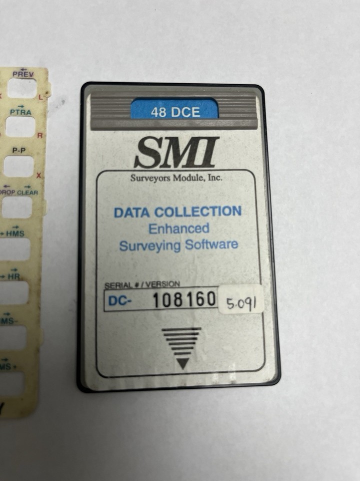 SMI 48 DCE Data Collections Card HP-48GX Calculator with Overlay | eBay