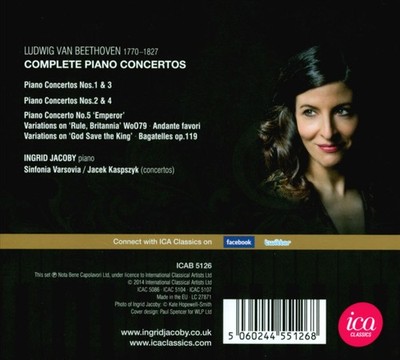 INGRID JACOBY BEETHOVEN: COMPLETE PIANO CONCERTOS NEW CD 5060244551268 ...