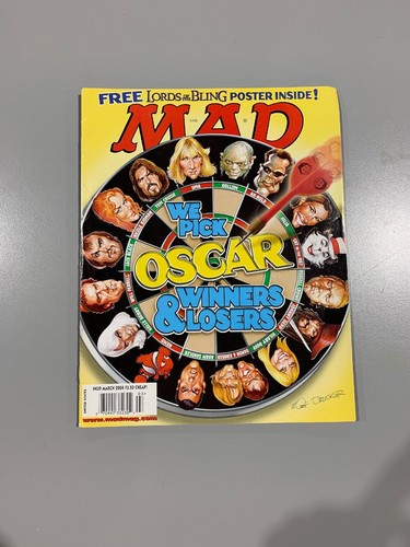 Mad Magazine USA. No 439 March 2004 Oscar Winners and Losers Dartboard ...