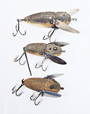 3 Different Size Heddon Crazy Crawler Lures Grey Mouse | eBay
