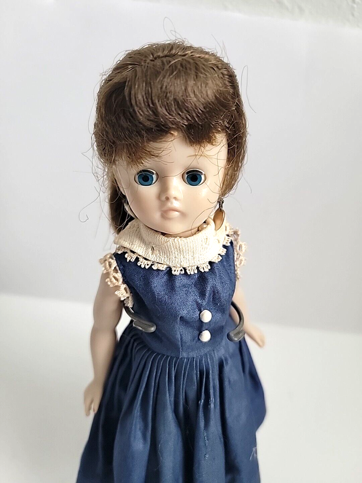 Vintage 1957 Vogue Dolls Jill Doll 10" Brunette Hard Plastic Sleep Eyes ...