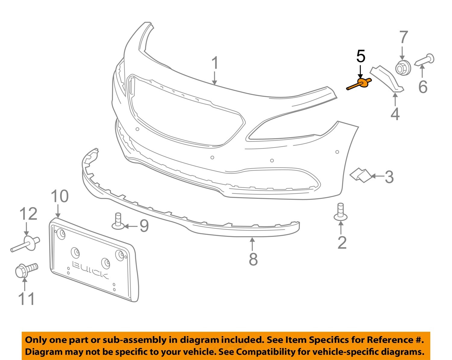 GM OEM 12-23 Camaro Bumper Components-Upper Reinf Rivet 92139150 | eBay