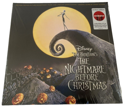 The Nightmare Before Christmas Soundtrack 2 LP Colored Vinyl Record Set ...