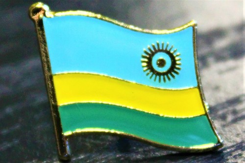 RWANDA Rwandan Metal Flag Lapel Pin Badge *NEW*MIX & MATCH BUY 3 GET 2 ...