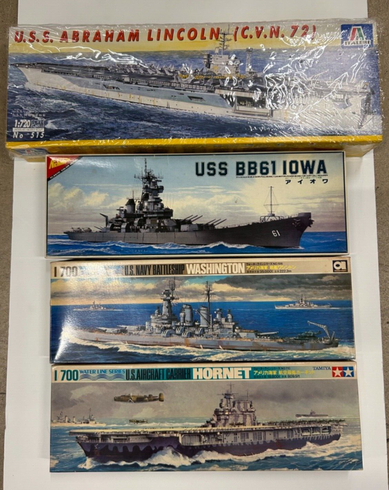Vintage Warship Models - USS Lincoln, USS Iowa, USS Hornet, USS ...