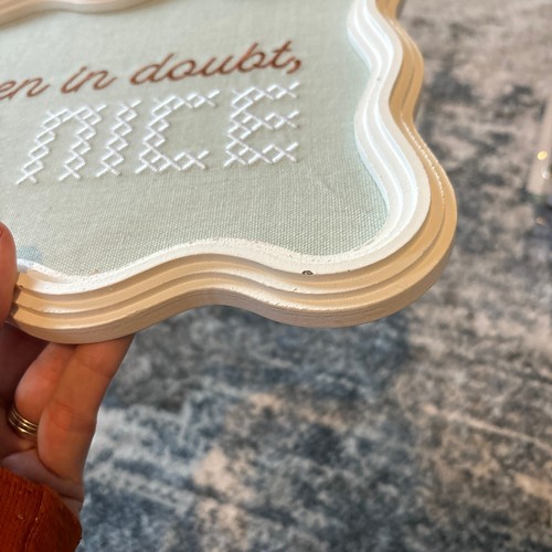 Ankyo When In Doubt Be Nice Wooden Wall Decor White | eBay