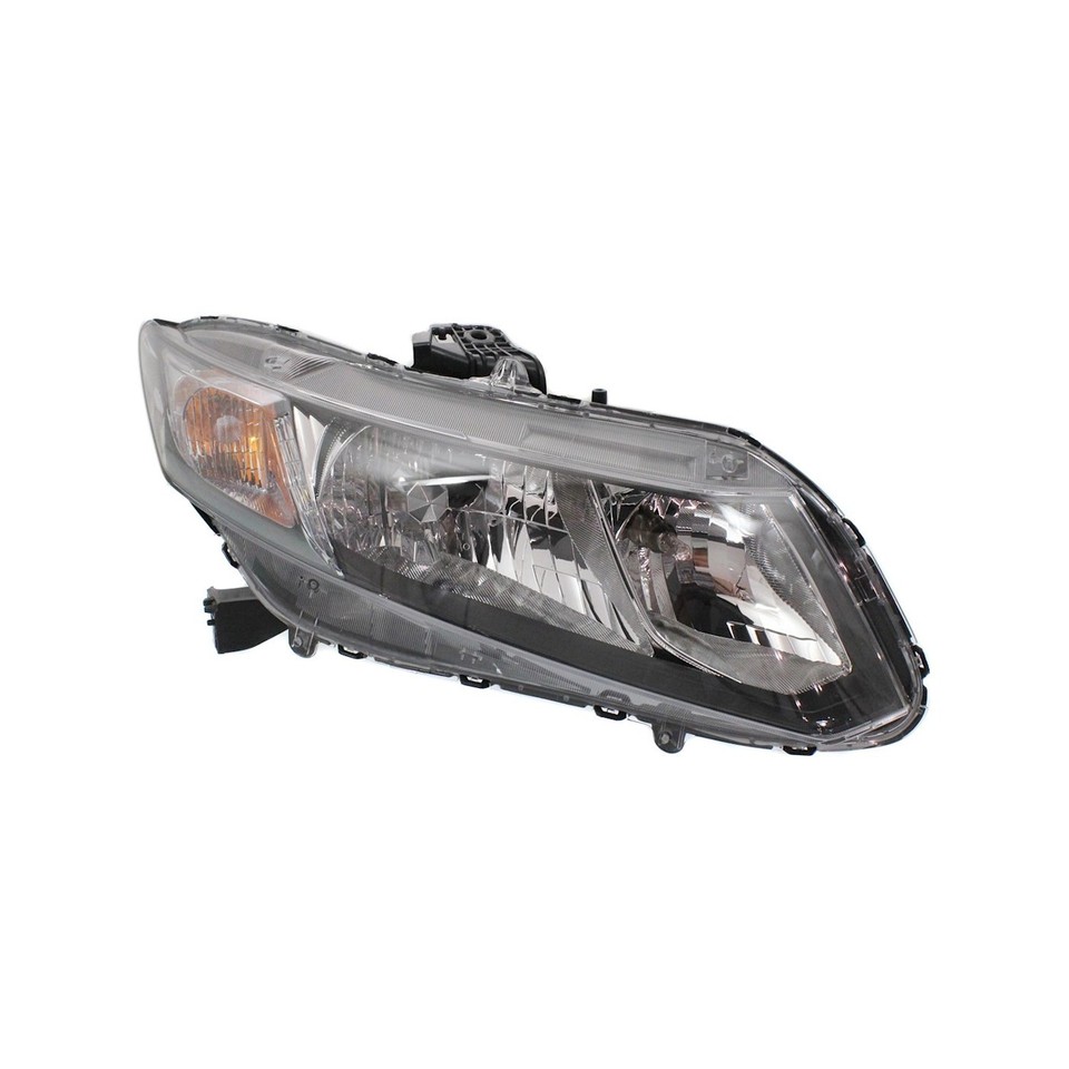 Driver and Passenger Headlights For Honda Civic 2013-2015 Halogen w ...