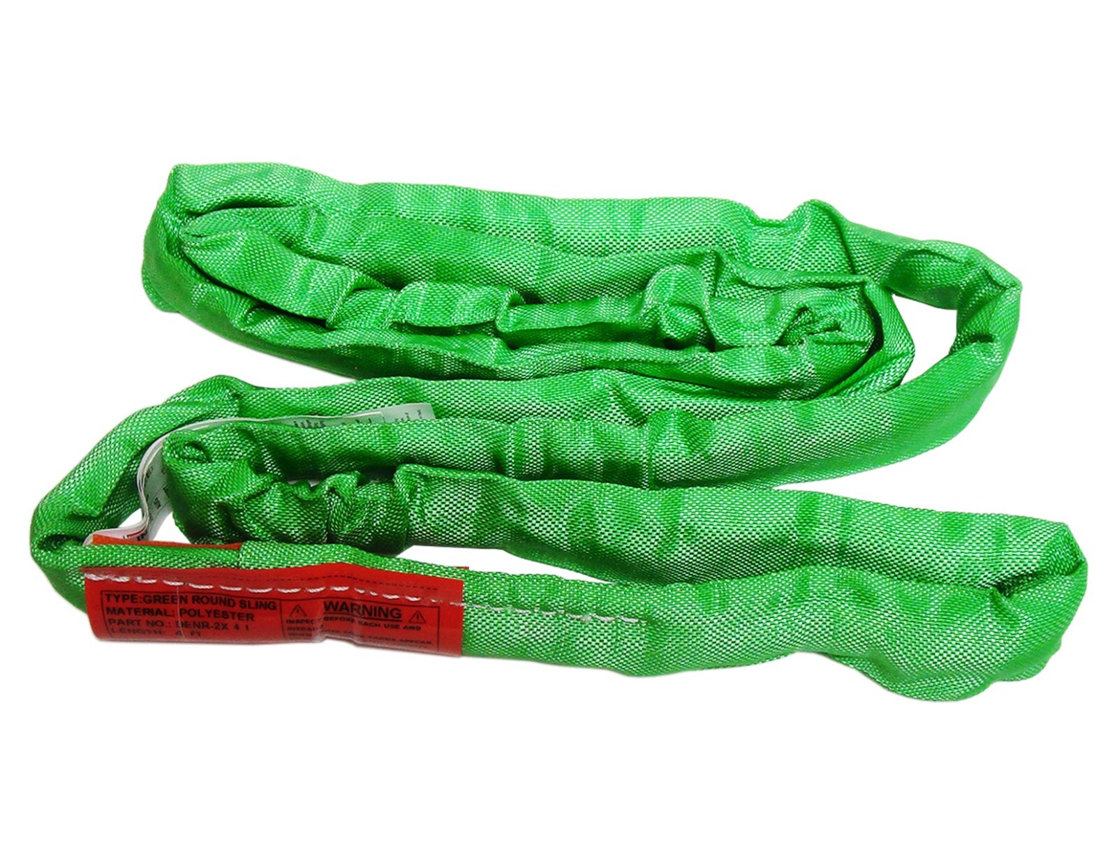 6' Green Endless Round Rim Sling for Towing Lifting Basket Strap 10,600 ...