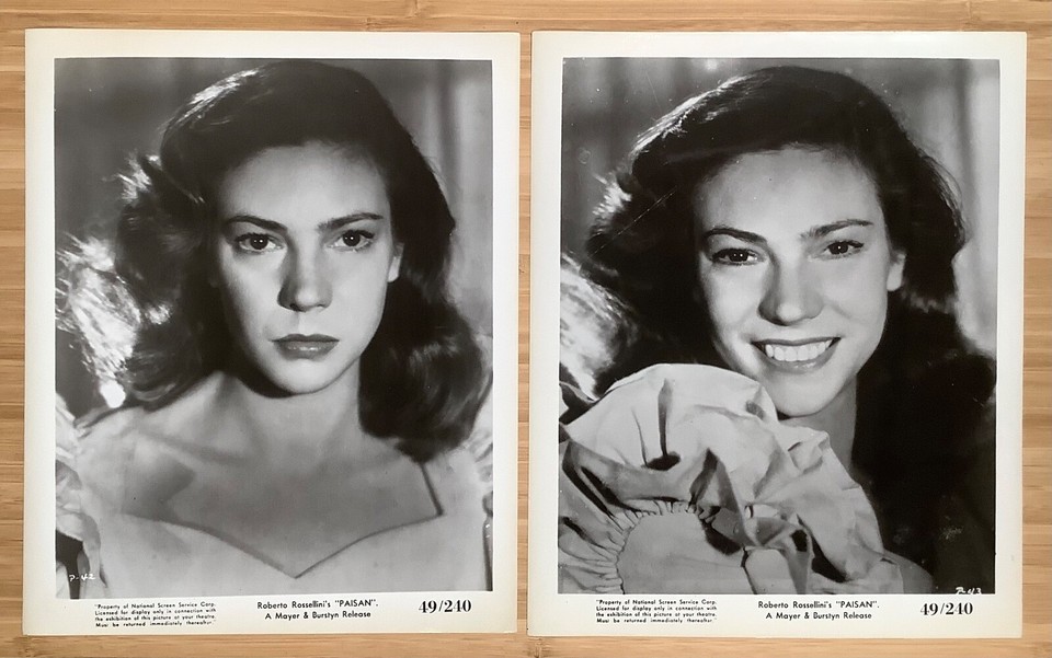 4 Paisan (1946) Original Movie Still Lot Maria Michi/Carmela Sazio ...