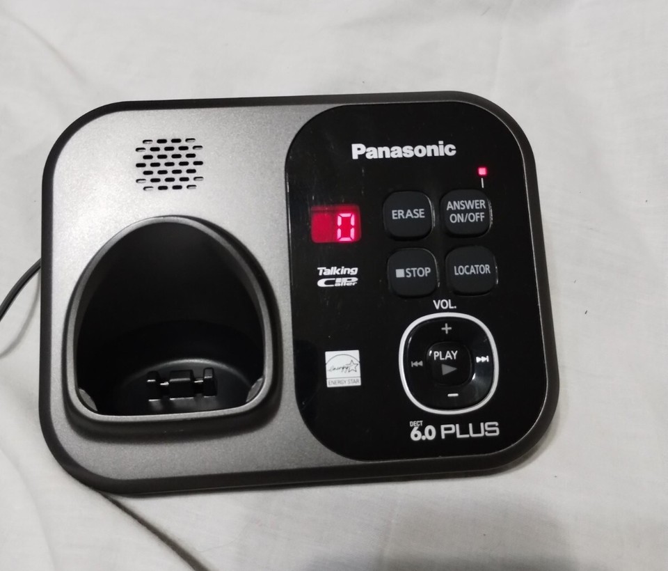 Panasonic Phone Base With Wall Mount And Wall Plug Adapter KX-TG4733B ...