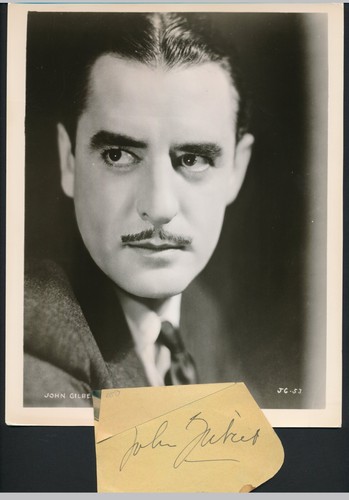 John Gilbert - Signed Sheet - Comes w/ 1920's MGM Photo - Autograph | eBay