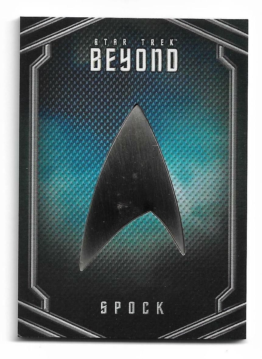 2017 Star Trek Beyond Uniform Pin Badge Relic UB10 Zachary Quinto as ...