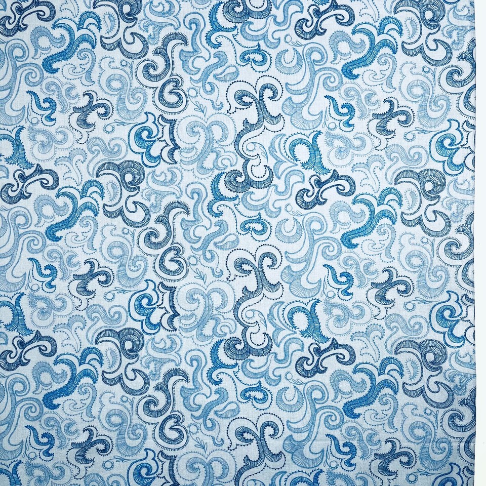Connecting Threads Symphony of Blues Musical Scroll 4628 in Pale French ...