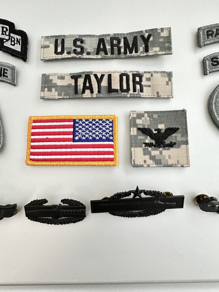 14 US Army Patch Set Ucp Acu Convolute Socom 2nd Ranger Scout Colonel ...