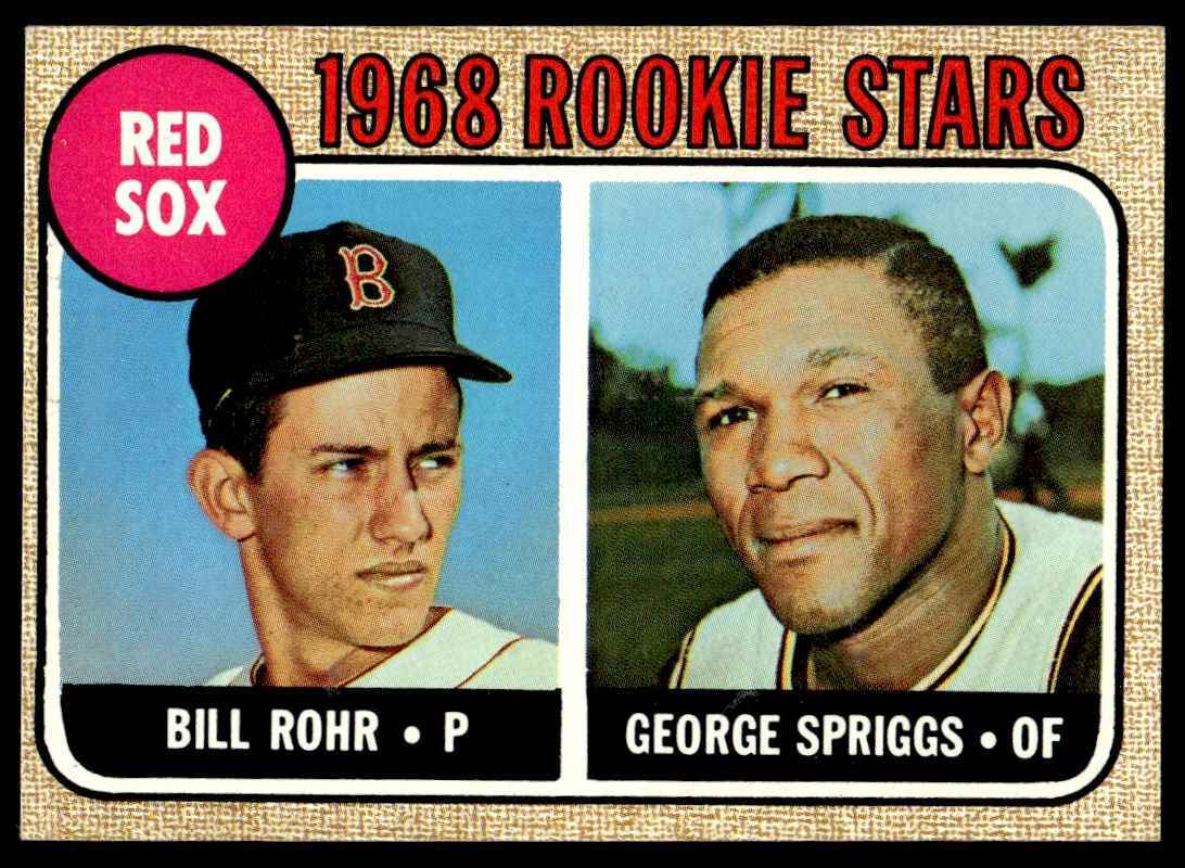 1968 Topps Bill Rohr/George Spriggs RC Boston Red Sox #314 | eBay