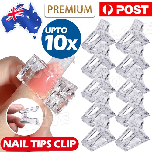 5-10PCS Nail Tips Clip Clamps for Poly Gel Quick Building Extension ...