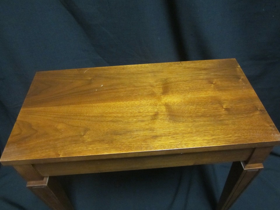 Vintage Conn Walnut Organ/Piano Wood Bench w/flip top seat & storage ...