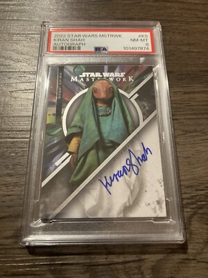 2022 Star Wars Masterwork PSA 8 Kiran Shah Autograph #KS Pop 1 None ...