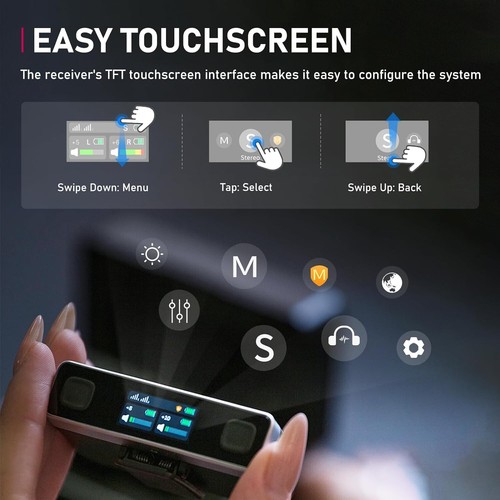 Ulanzi AM18 Wireless Lavalier Microphone System U-Mic 100M for ...