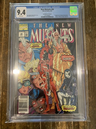 New Mutants 98 Australian Price Variant 1st Deadpool CGC 9.4 White ...