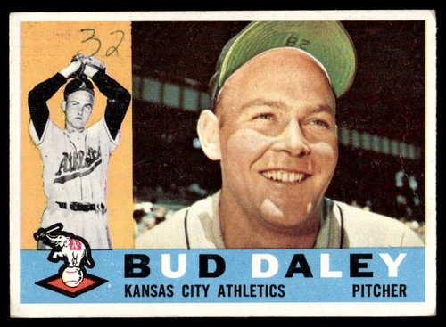 1960 Topps Bud Daley #8 Kansas City Athletics Baseball Card | eBay