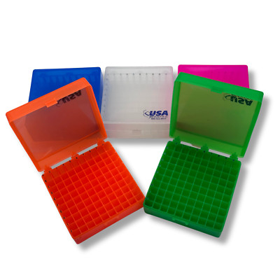 USA Scientific 100-Well 2in Cryogenic Freezer Tube Storage Box - Choose ...
