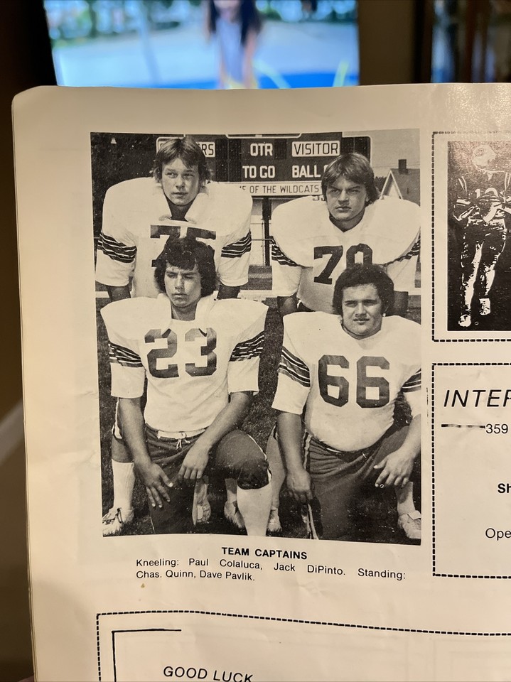 M1 1976 STRUTHERS OH WILDCATS FITCH OHIO High School Football Program ...