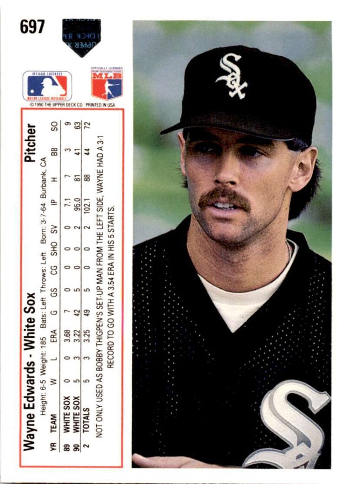 1991 Upper Deck #697 Wayne Edwards ID:45682 | eBay