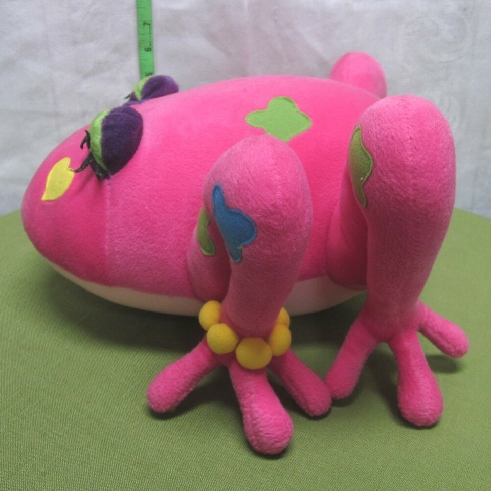 HOT PINK FROG plush doll Psychedelic Love Amphibian toy Queenie purple ...